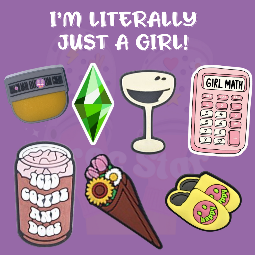 Just a girl shoe charms – Croc Star